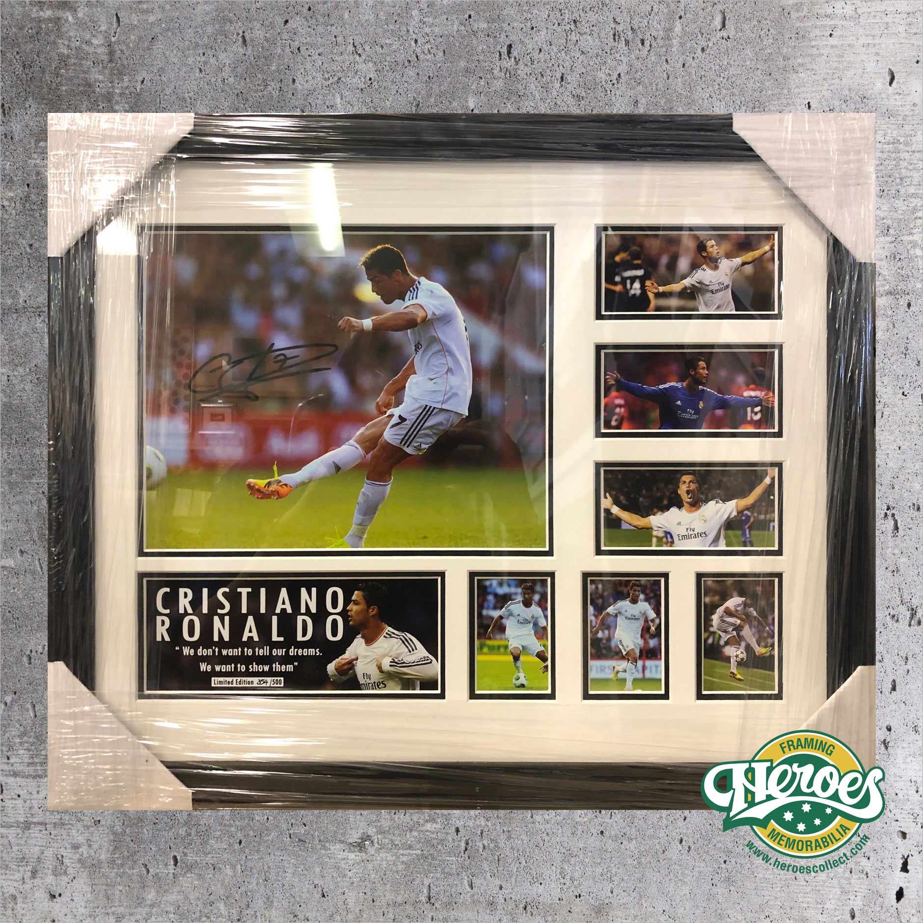 Cristiano Ronaldo Soccer Photo Montage – Heroes Framing & Memorabilia