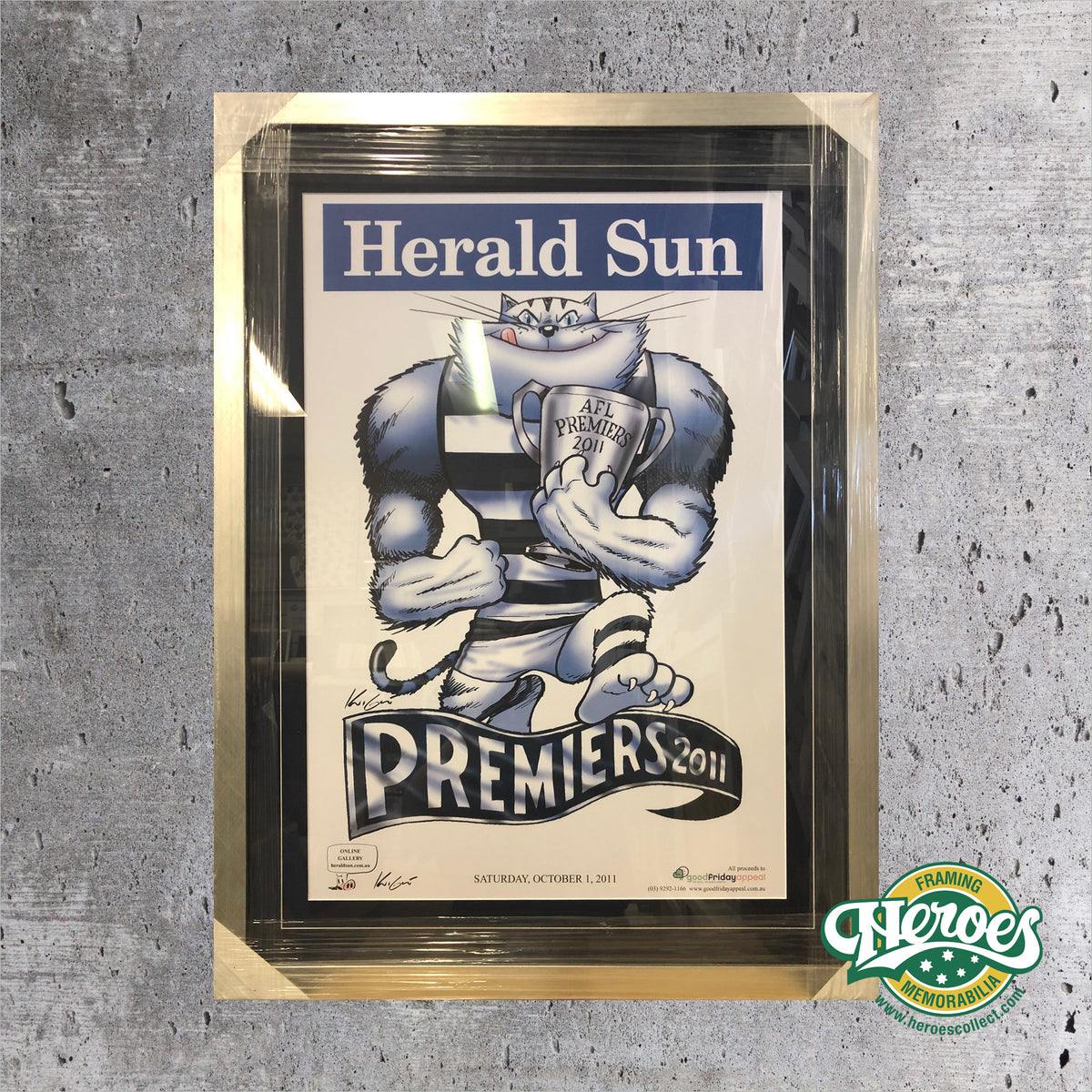 Herald Sun Poster - Geelong Cats Premiers 2011 – Heroes Framing ...