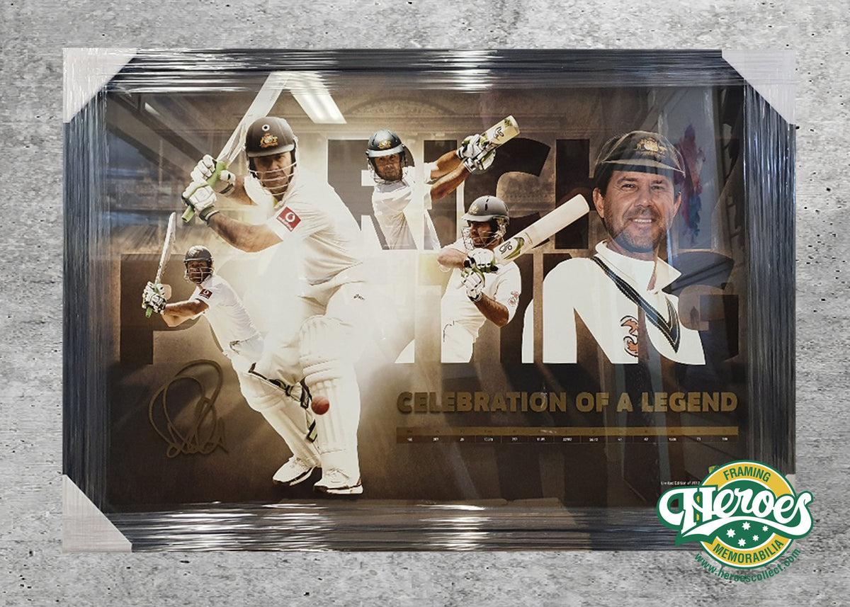 Ricky Ponting "Celebration of a Legend" – Heroes Framing & Memorabilia